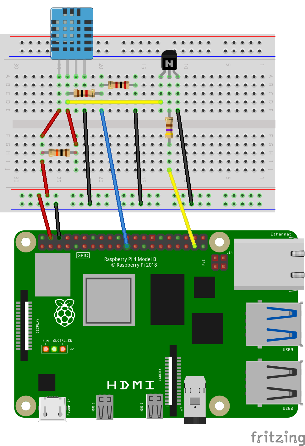 Python dht11_spi - Learning to Pi